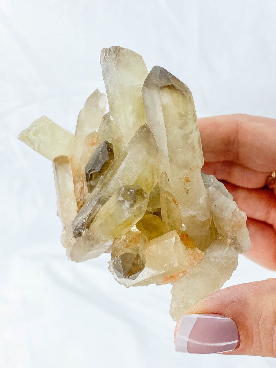 Citrine Natural Cluster with Inclusions 205g – Love Crystals | Infused ...